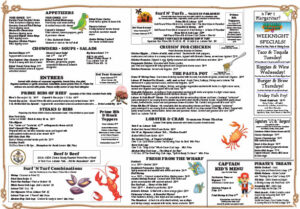 Menu - Captain John's Restaurant & Tiki Bar